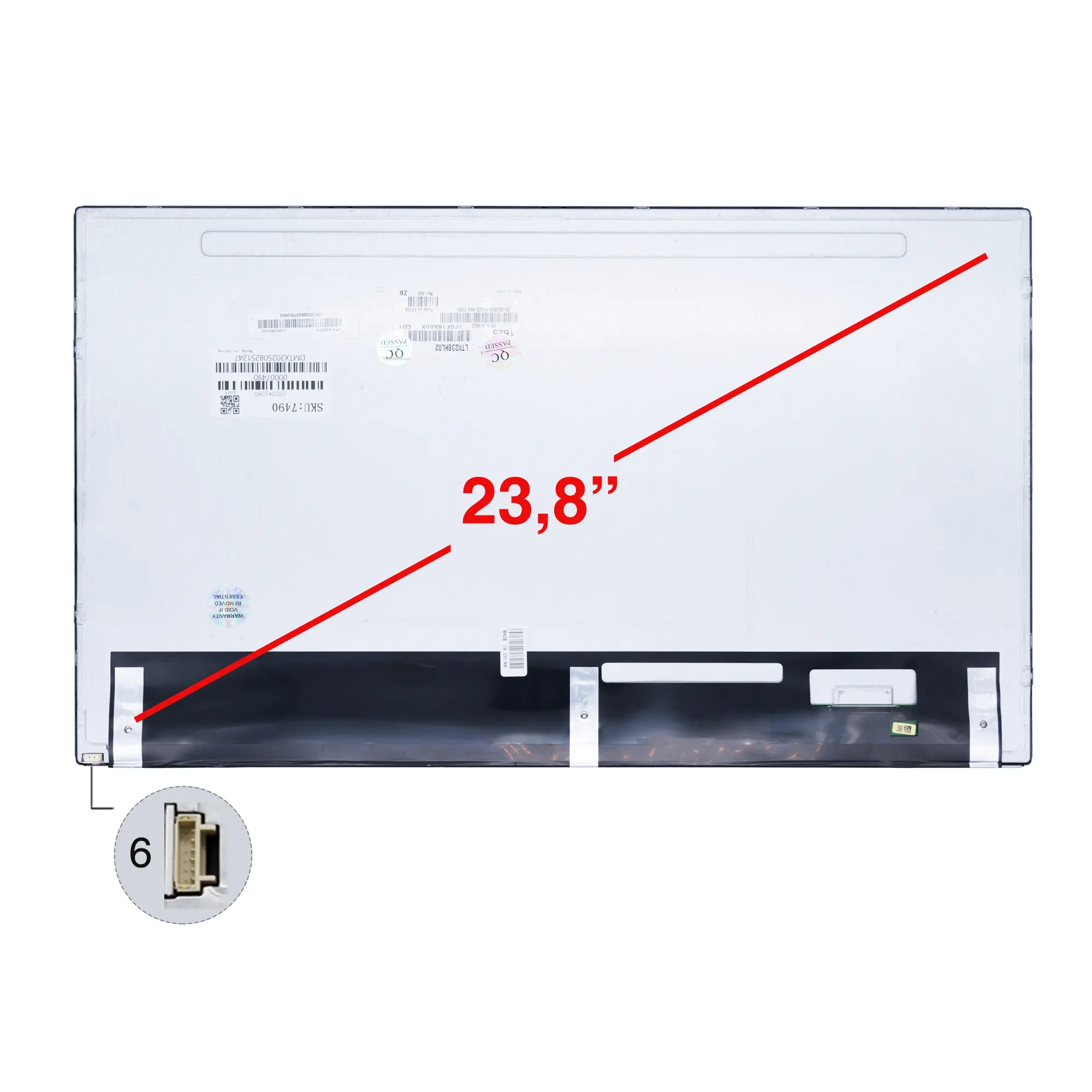 Pantalla para Todo en Uno 23.8" Led 6 Pines LTM238HL02 - Digital MTX ...